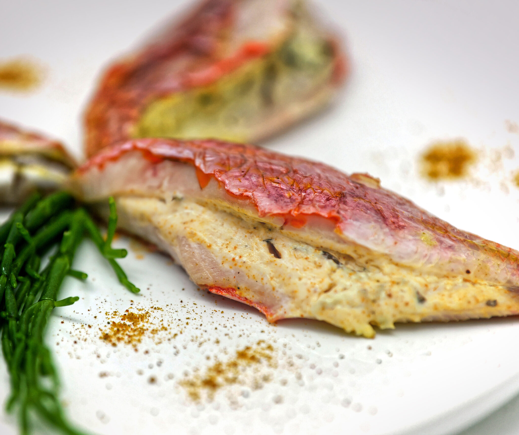 Duo de filets de rougets farcis au fromage blanc - Emanutrition Consulte